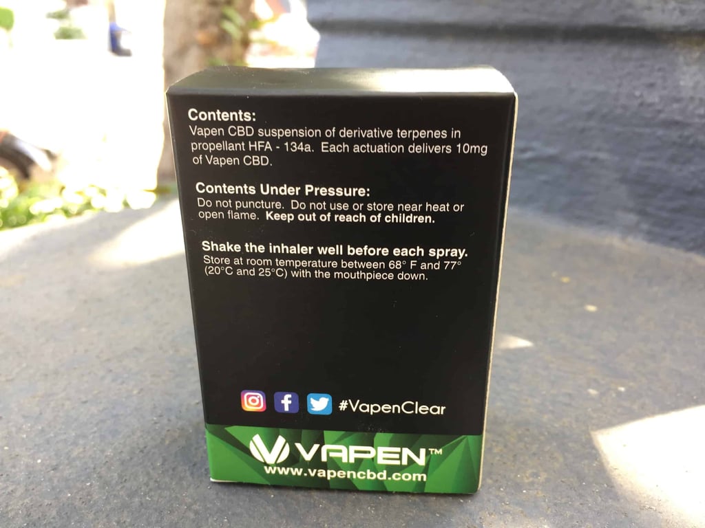Vapen Review: CBD Afternoon Hybrid Inhaler (Bubblegum)
