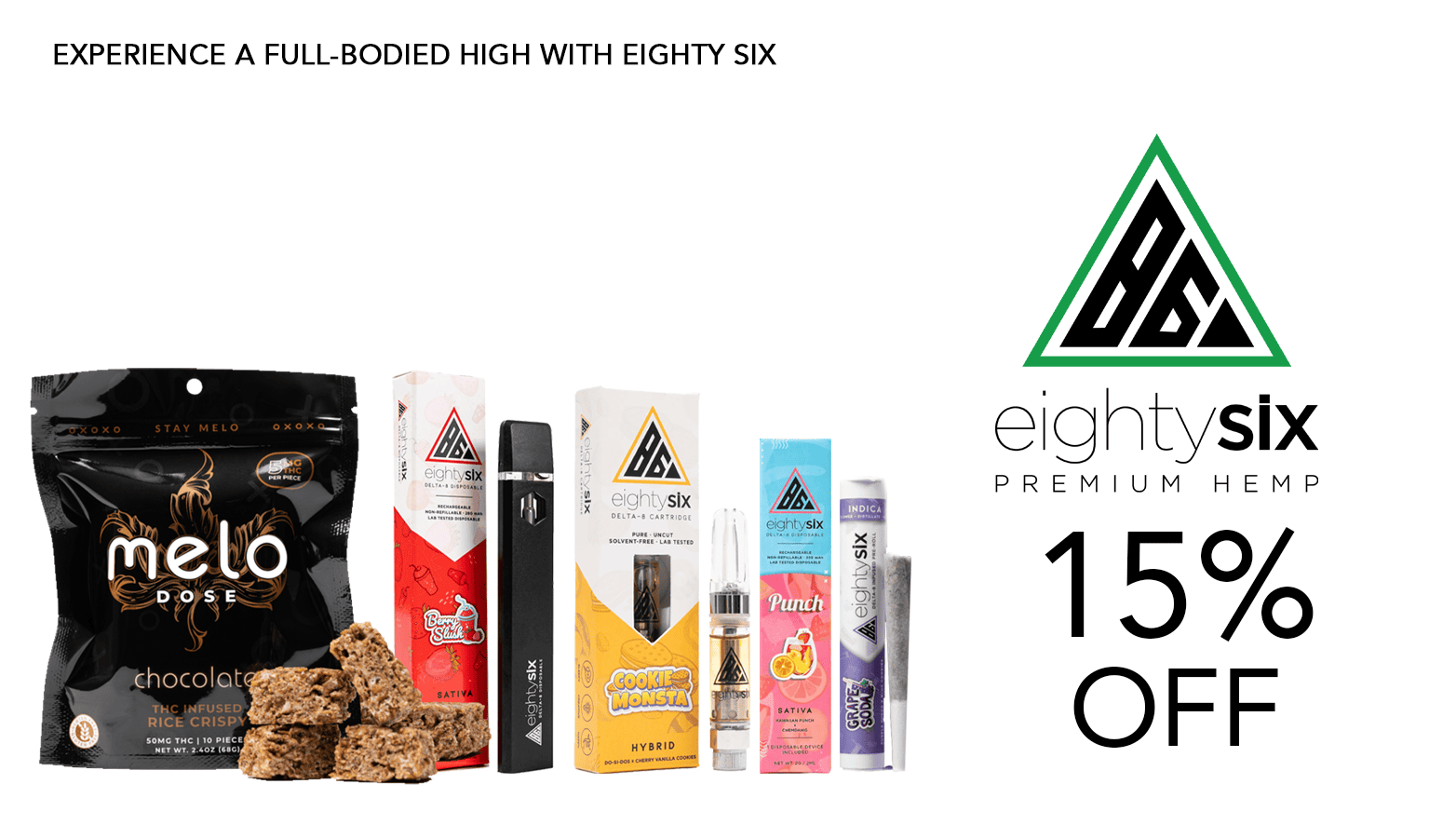Get A VERIFIED Eighty Six Premium Hemp Discount Code!