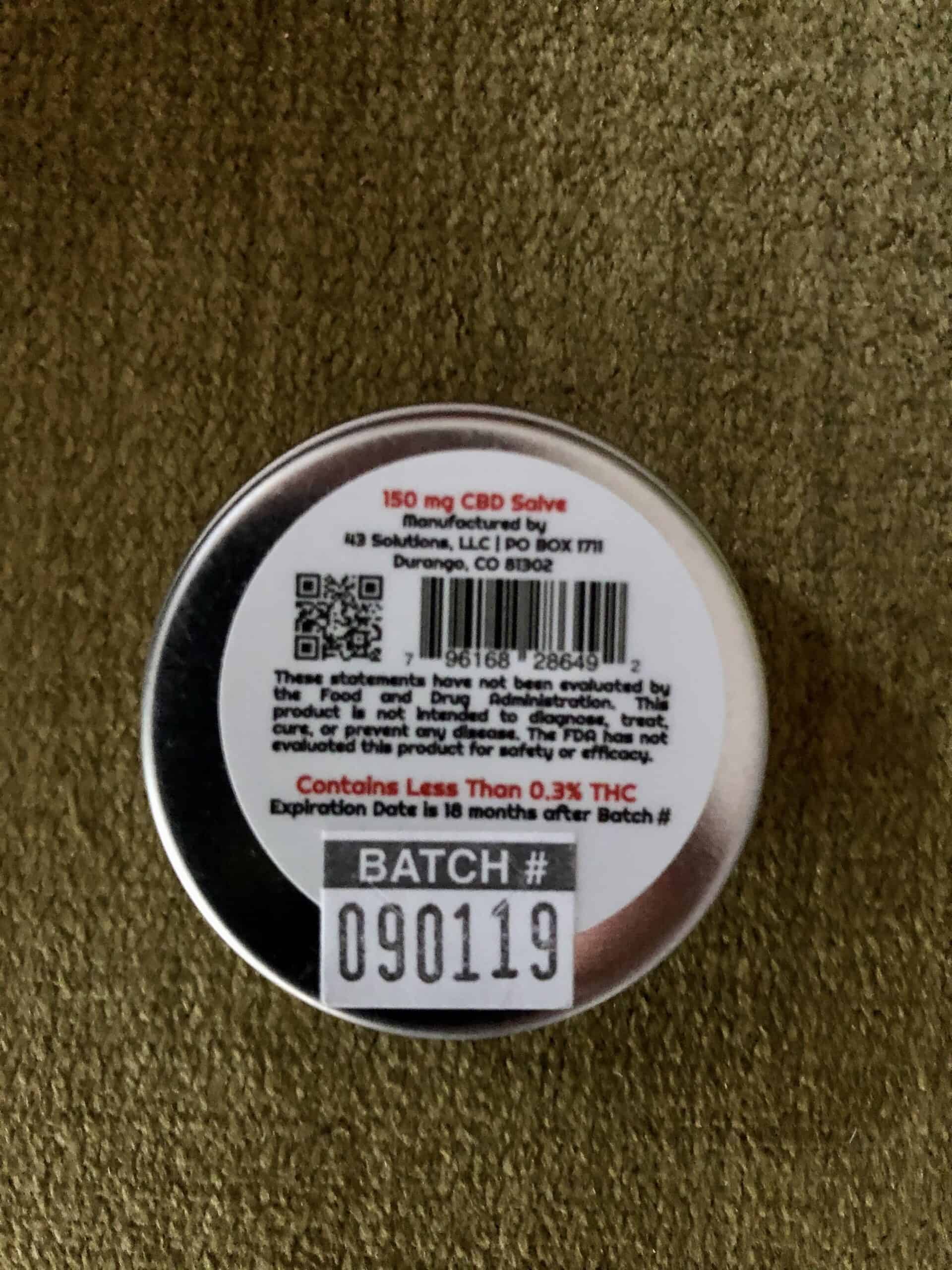 The 43 CBD Solutions 150 Mg Salve Extra Strength Review