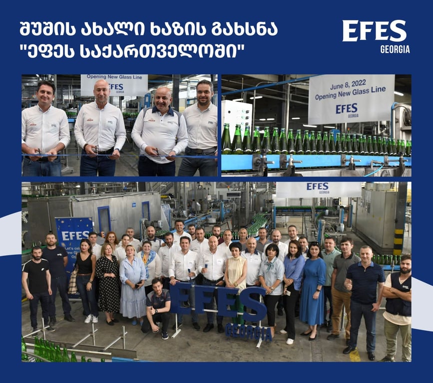 EFES Georgia brewery has launched its new glass line