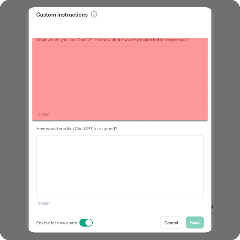 ChatGPT User Guide: Custom Instructions - Oksuro