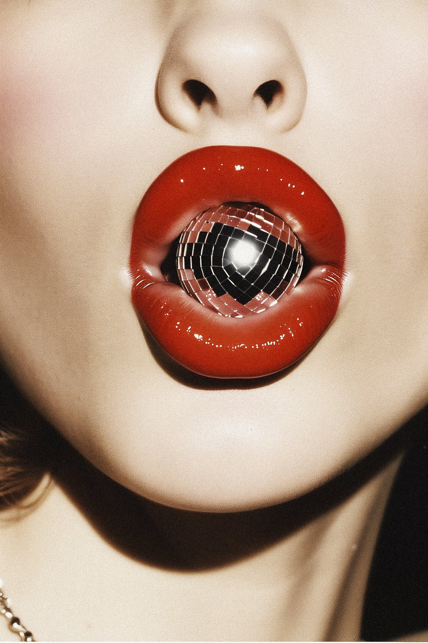 Disco ball lips High-Quality AI Stock Image with Unlimited Downloads ...