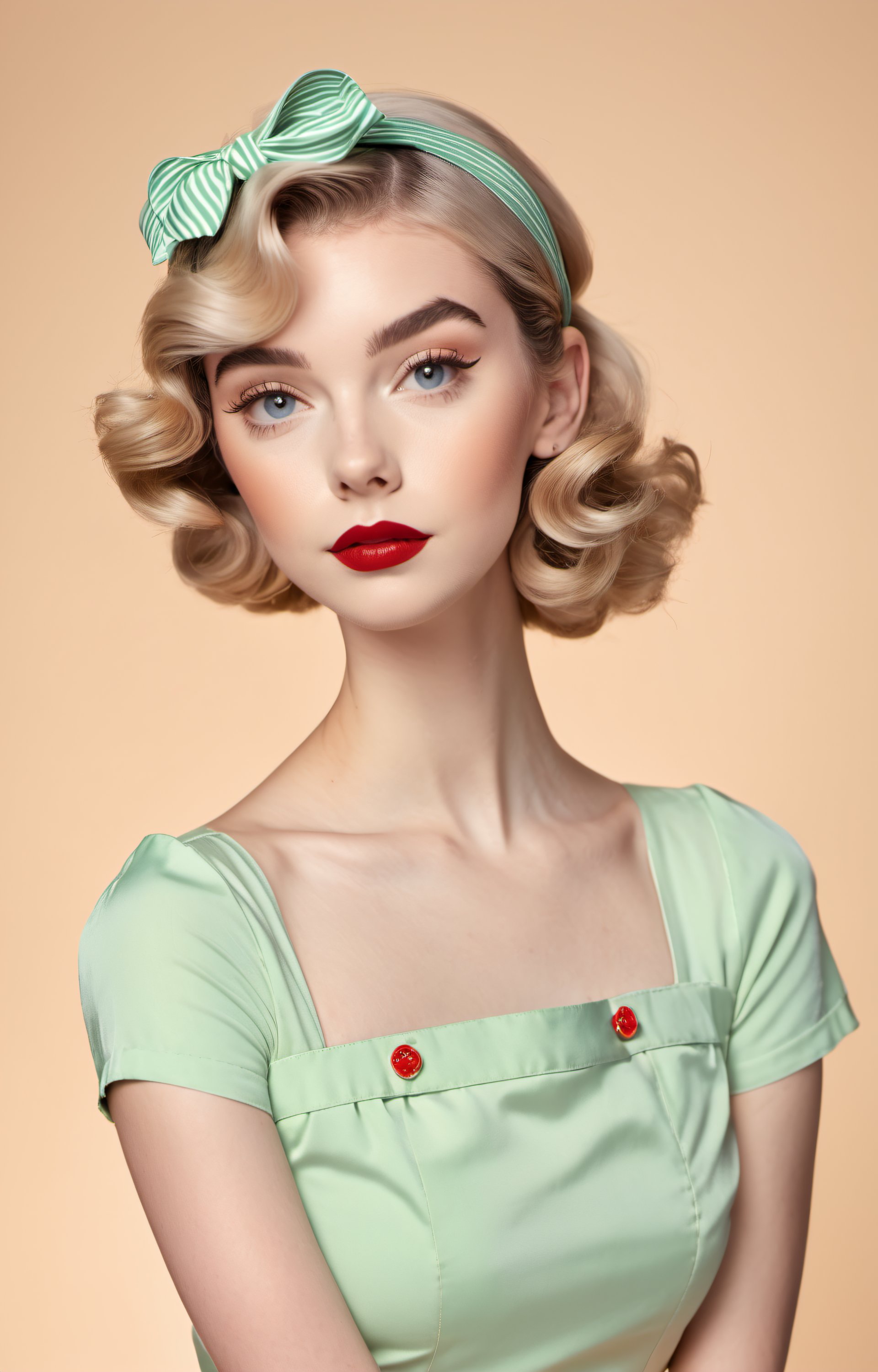 pinup girl image, Stable Diffusion See the prompts and settings - Oksuro