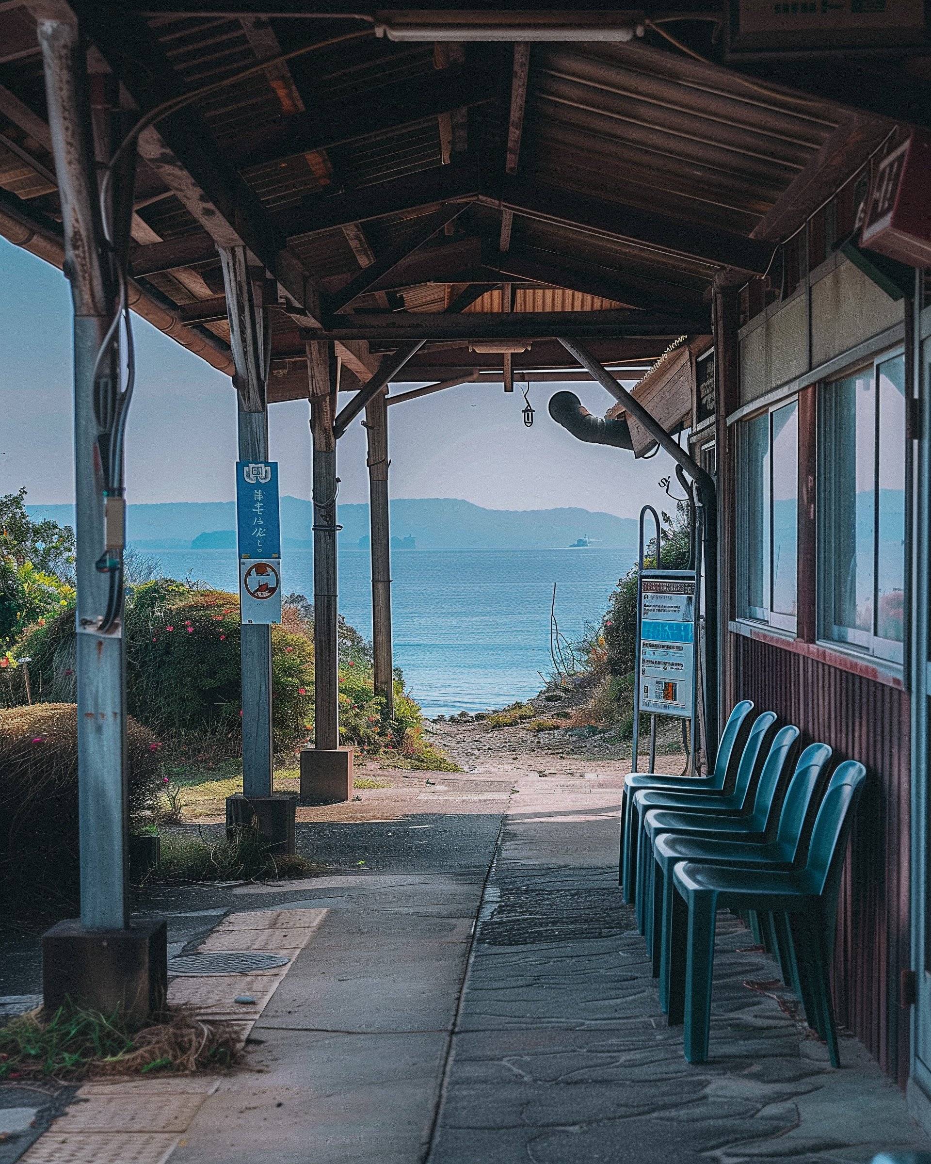 summer train station platform, Copy the prompt and settings - Oksuro