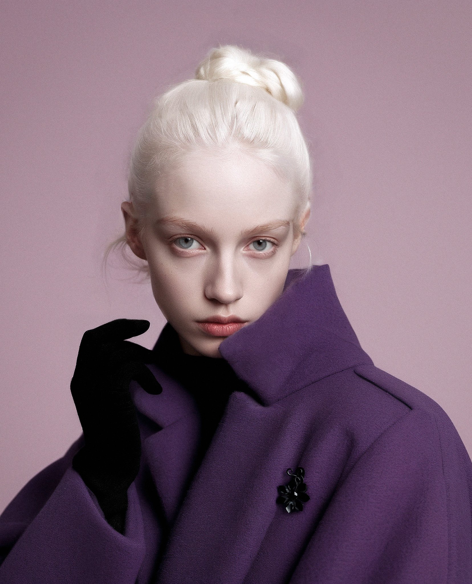 Purple coat albino model, Copy the prompt and settings - Oksuro