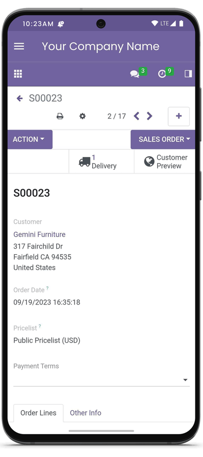 Odoo Community Mobile App
