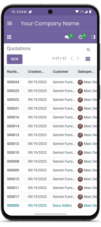 Odoo Community Mobile App