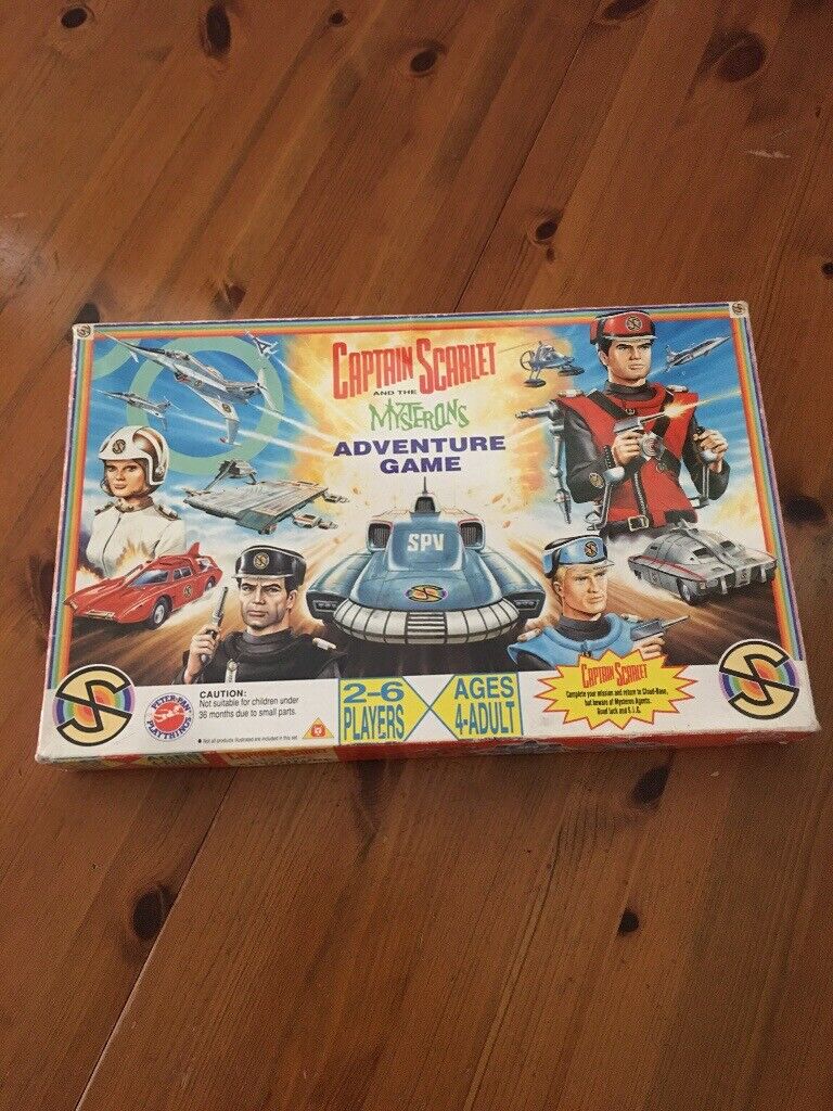 Captain Scarlet Adventure Board Game 1993 Excellent complete condition ...