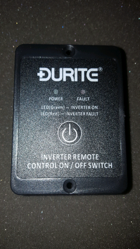 DURITE INVERTER CONTROL PANEL REMOTE SWITCH & CABLE (BRAND NEW) *PRICE ...