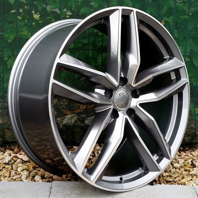 19inch Audi Rs6c Gunmetal Mf Style Alloys And Tyres 5x112 Suit Most