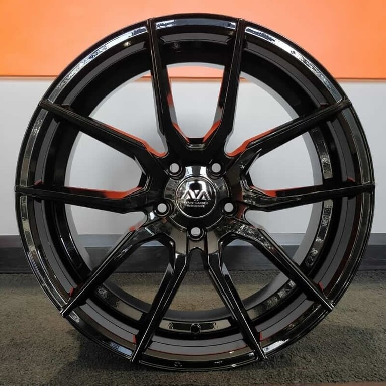 20Inch Ava 304 (Gloss Black) Alloys and tyres (5x120) Suits most BMW 3 ...