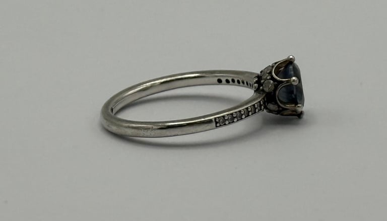 Pandora Blue Sparkling Crown Solitaire Ring - Size 56 | in Bournemouth ...