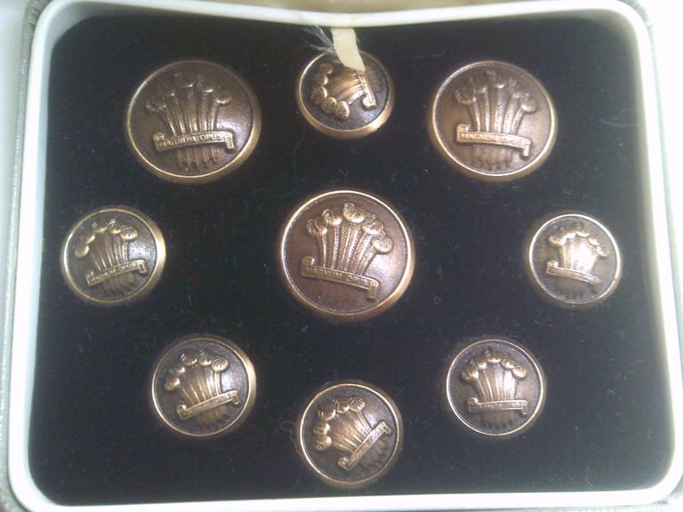 set of 9 old military buttons in a case | in Coventry, West Midlands ...