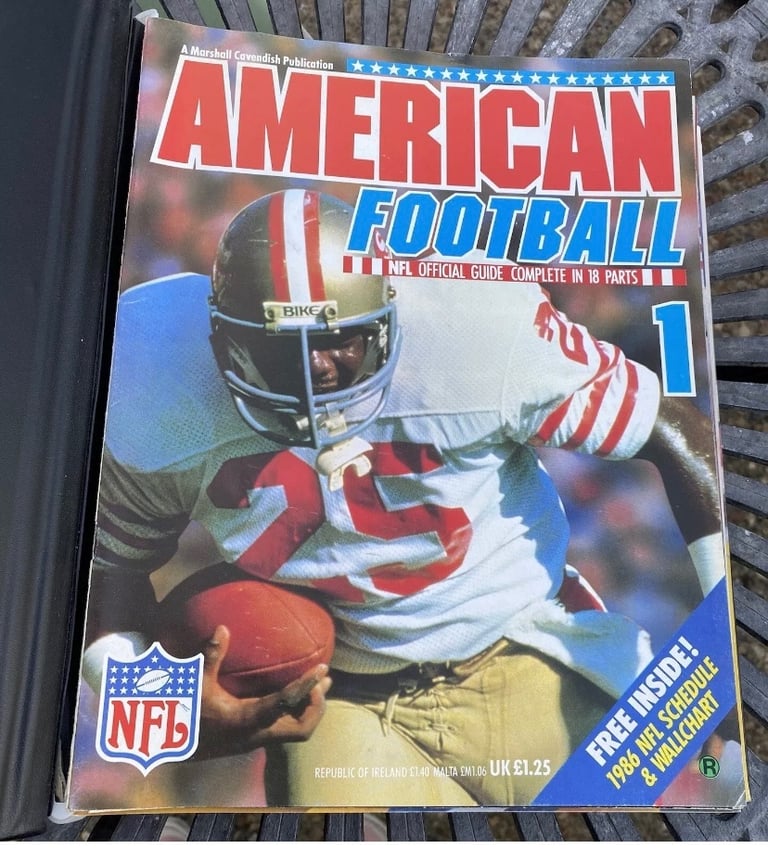 NFL American Football Official Guide 1986 All 18 Magazines + Binder ...
