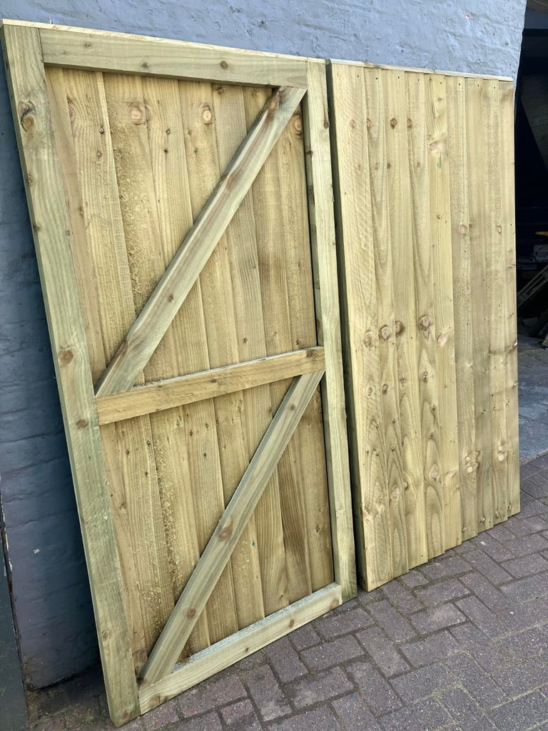 SUPER HEAVY DUTY VERTICAL BOARD GARDEN GATE 6FT TALL X 3FT WIDE TREATED ...