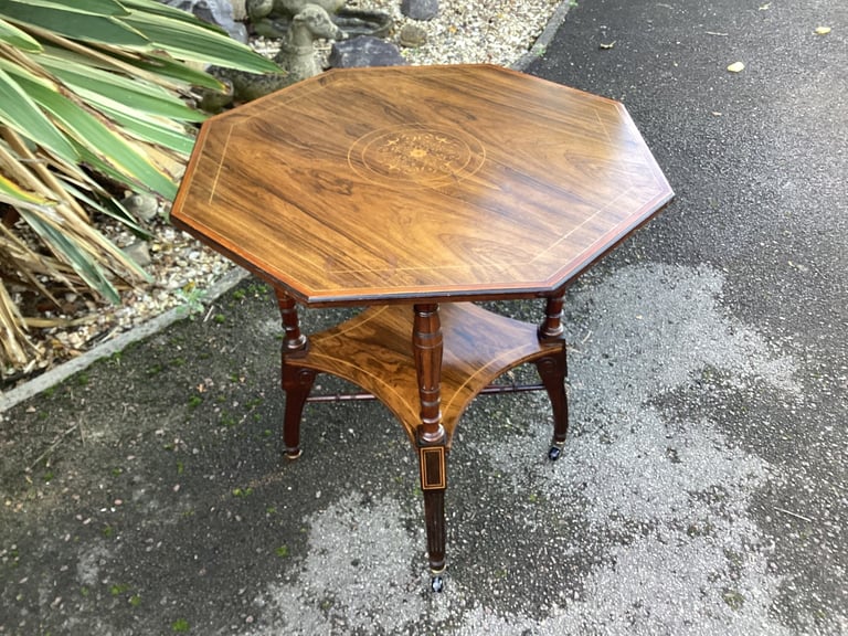Victorian Aesthetic Movement Inlaid Rosewood Occasional Side Table | in ...