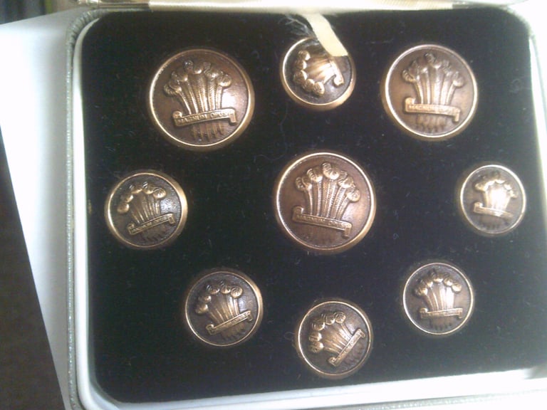 set of 9 old military buttons in a case | in Coventry, West Midlands ...