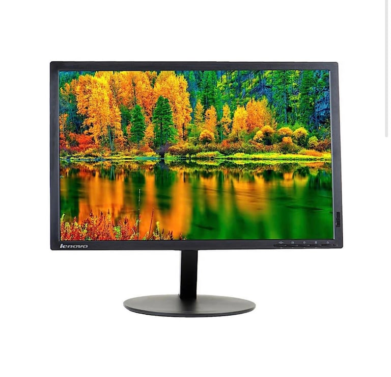 Slim 22Inch Lenovo ThinkVision Widescreen Monitor HDMI,VGA,DVI ports ...