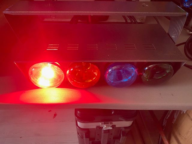 DISCO LIGHT - 4 WAY FLASHING SOUND ACTIVATED LIGHT UNIT- ONLY £40 | in ...