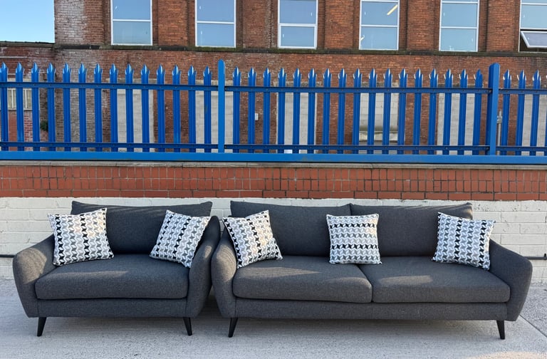 dfs French Connection Sofa Set 4 seater + cuddle chair £750 Can Deliver ...