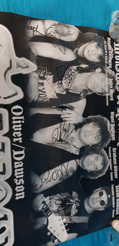 Poster .monsters of rock original tour Saxon 2 founder members offerso ...