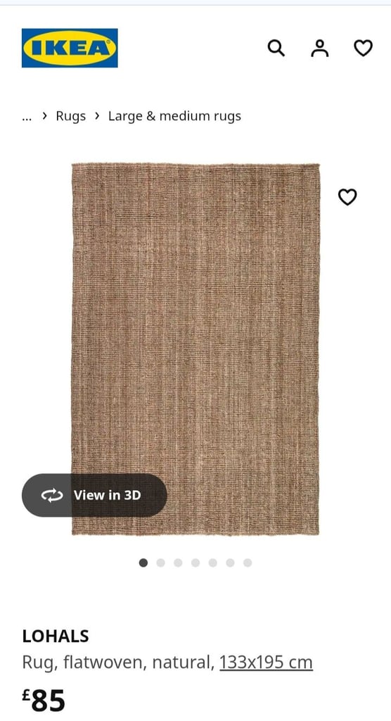 Ikea jute rug- new | in Stowmarket, Suffolk | Gumtree
