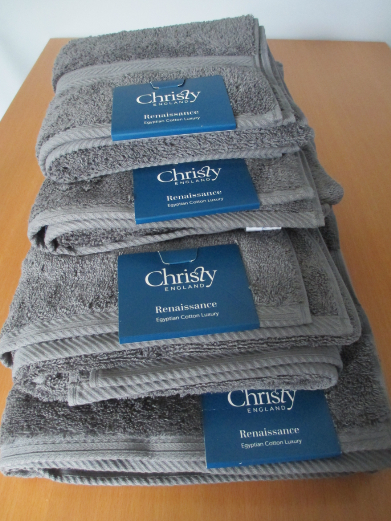 Genuine CHRISTY England "Renaissance" Towel Bundle in Ash Grey BNWT ...