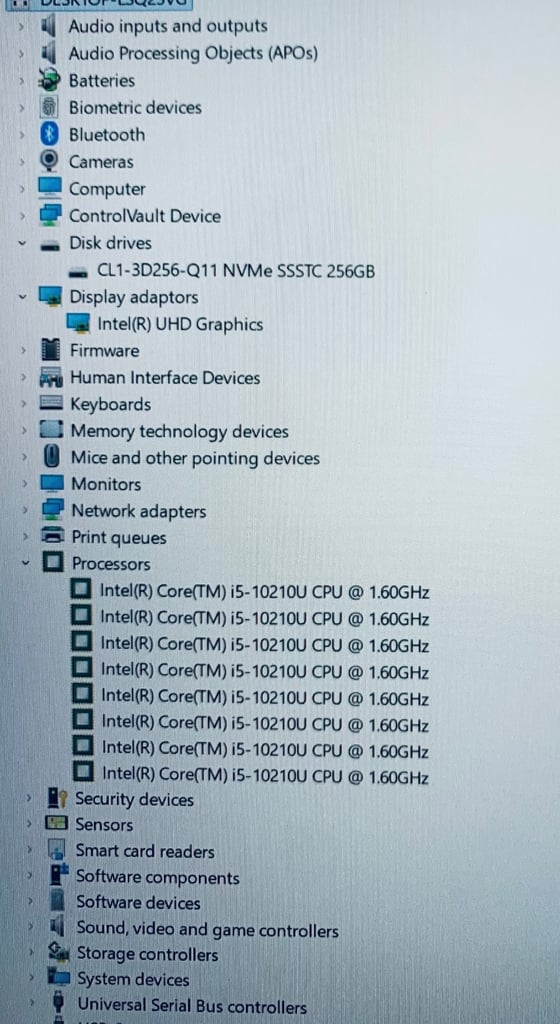 Dell i5 10thGen UltraFast 8GB 256GB SSD Slimline Full HD Laptop, Win11 ...