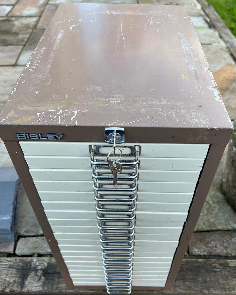 Bisley 20 Drawer Metal Filing Cabinet Lockable | in Warminster ...