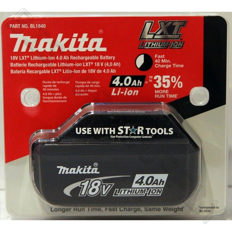 Makita BL1840B 18V 4.0Ah LXT Li-Ion Battery Genuine Star battery ...