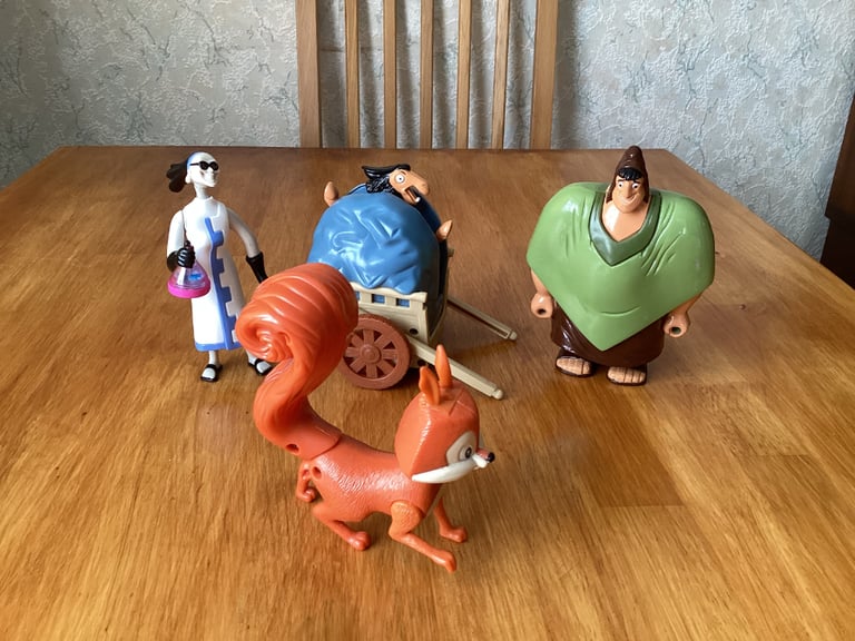 X4 2001 McDonalds Disney Emperors New Groove Happy Meal Toys Figures ...