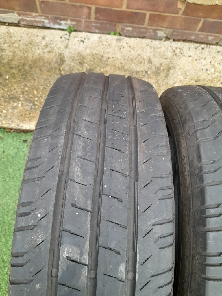 Pair of Continental ContactVan 215 60 17C Tyres 7mm tread West London ...