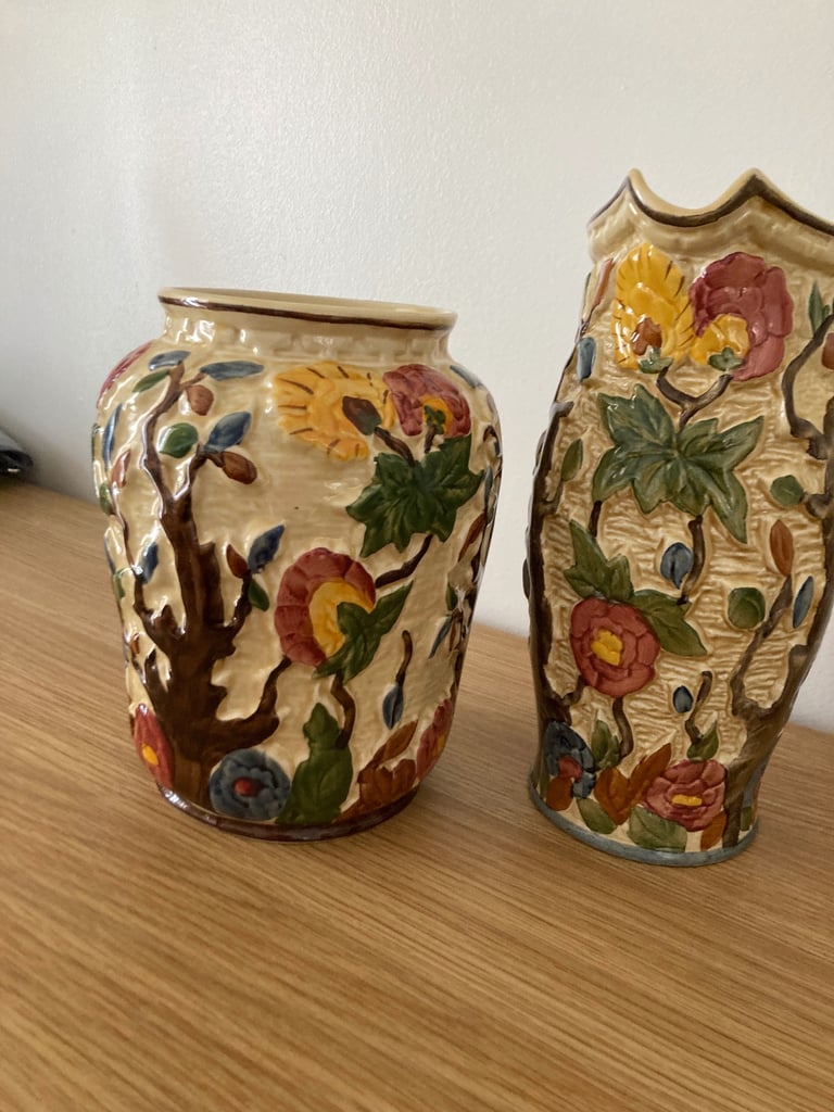 1940 Antique HJ Wood Indian Tree Pattern Jug & Vase 579 England | in ...