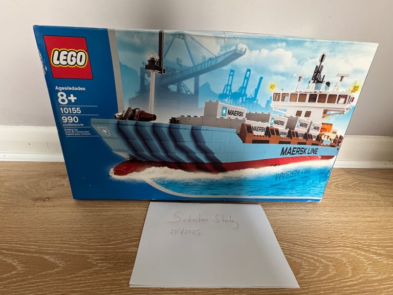 LEGO Creator Expert: Maersk Line Container Ship (10155) 2011. Rare. New ...