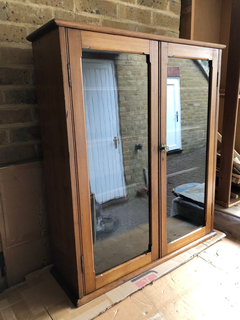 Antique Victorian wood + glass counter top display cabinet | in ...