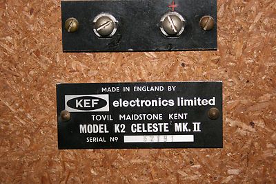 KEF K2 Celeste MkII Speaker. Vintage British 30w 15 Ohm 1966 B139 T15 ...