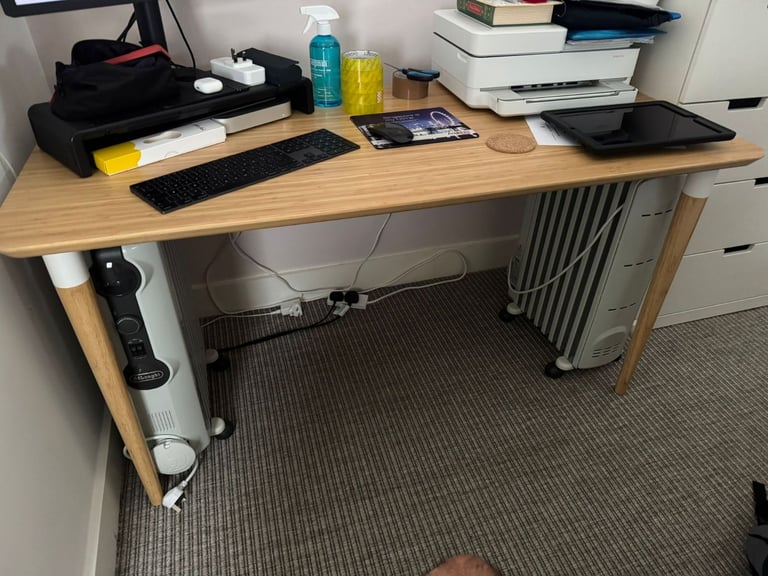 IKEA ANFALLARE / HILVER Bamboo Desk (140x65 cm) – Good Condition | in ...