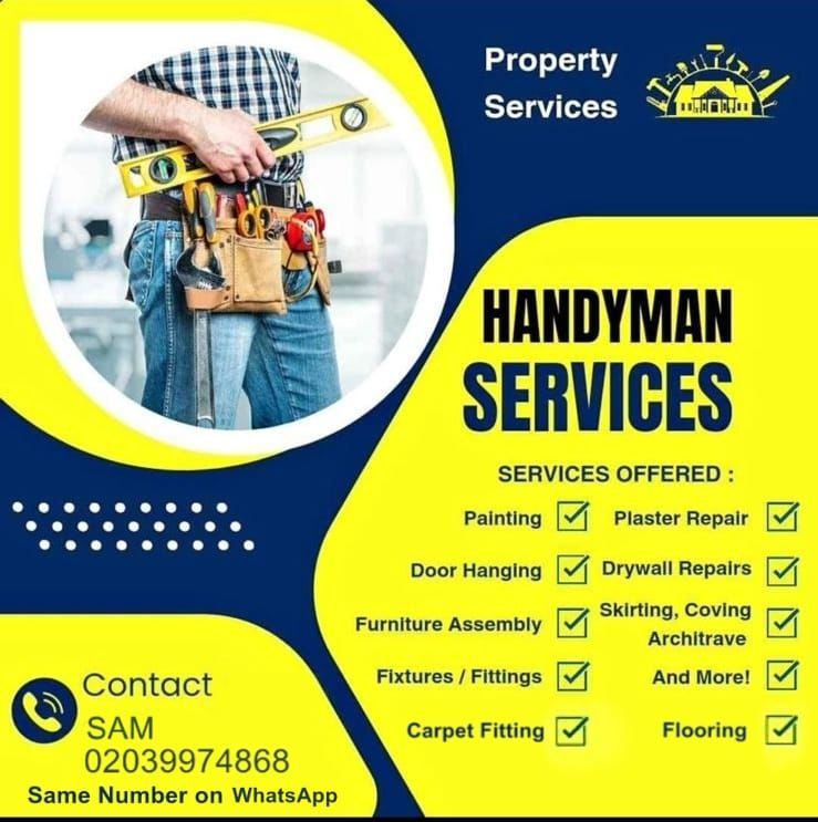 Handyman Helper flat pack Furniture assembly Painter Plumber Flooring ...