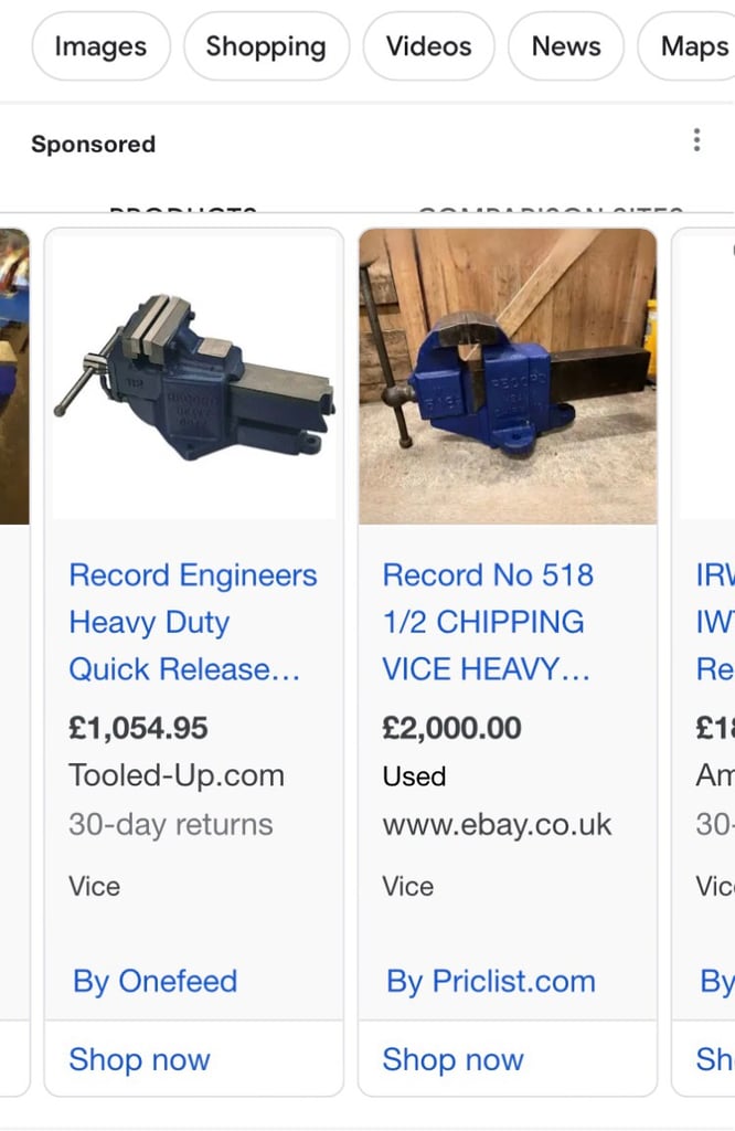 Record vice 1 TON bench, Sheffield England vintage cast iron, offers ...