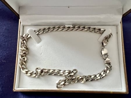 Silver Curb Chain 8mm 20 inch | in Gosport, Hampshire | Gumtree