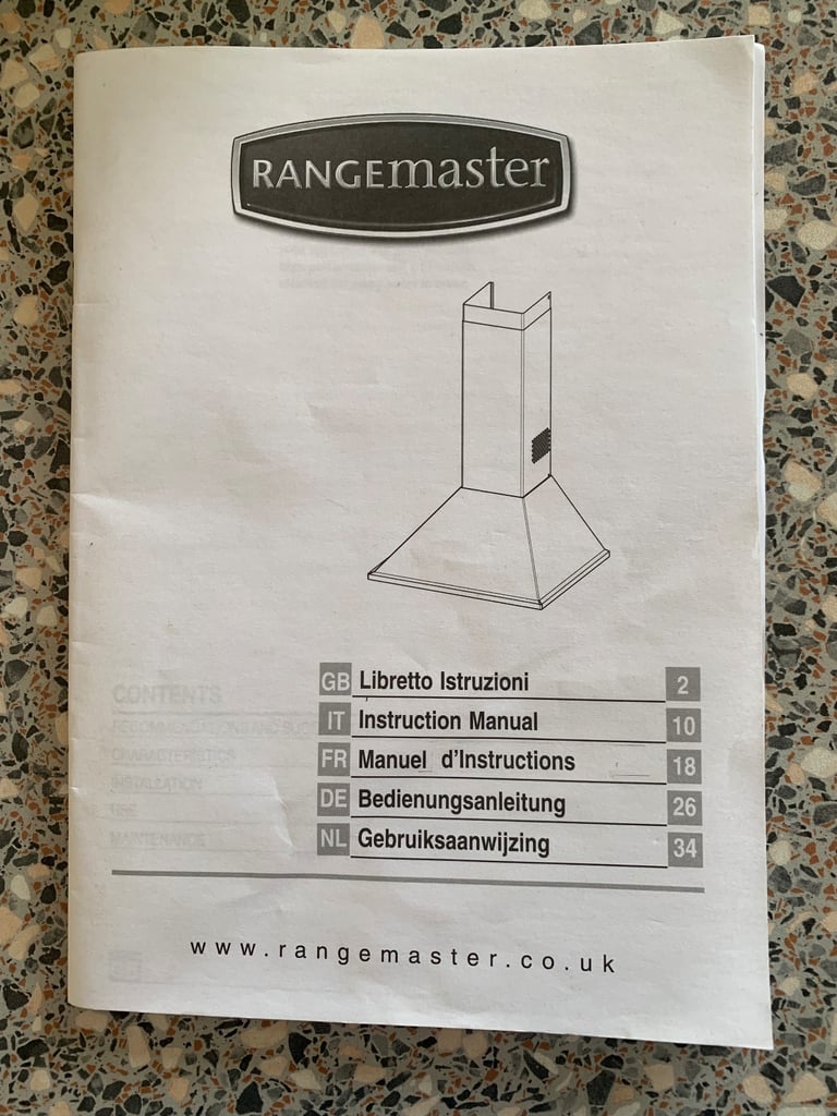 Rangemaster 120cm Cooker Hood Extractor Chimney | in Bideford, Devon ...