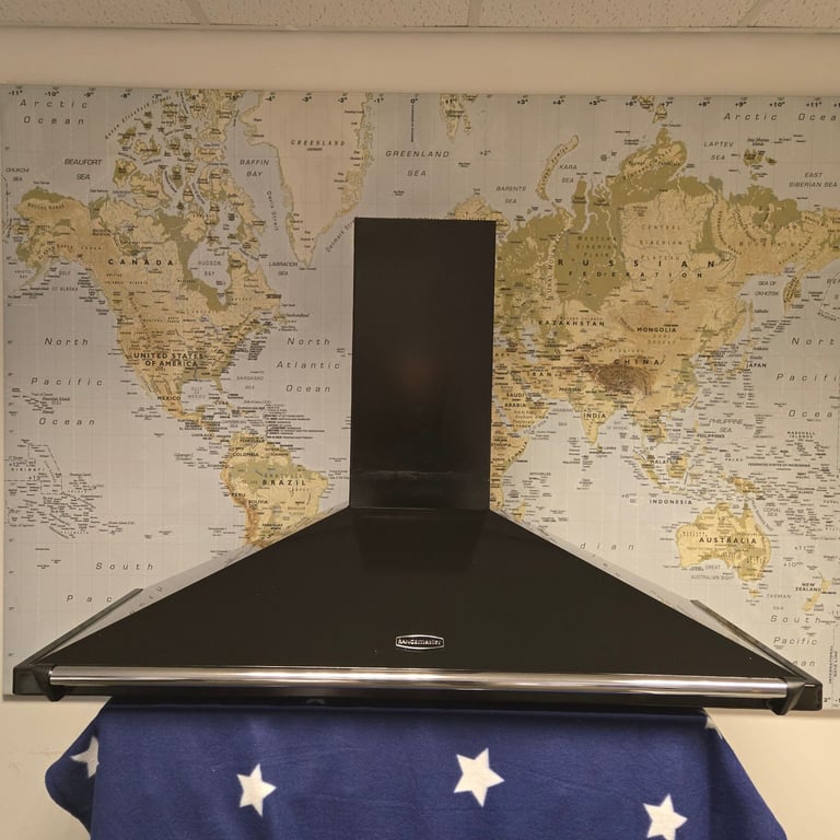Rangemaster Classic Range Cooker Extractor Fan Hood in Black | in ...