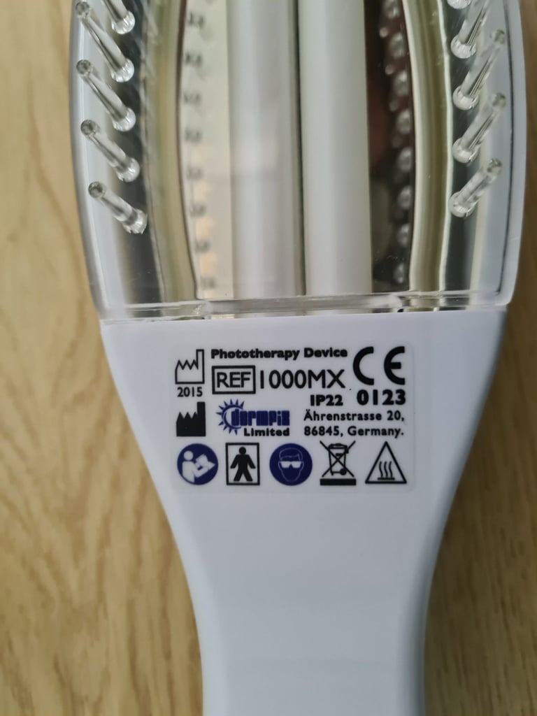 Phototherapy UV-B Lamp (Handheld) Dermfix 1000MX (to help with ...