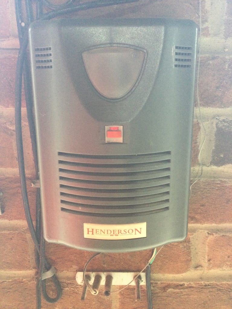 Henderson electric garage door control units x 2 , roller door motor x ...