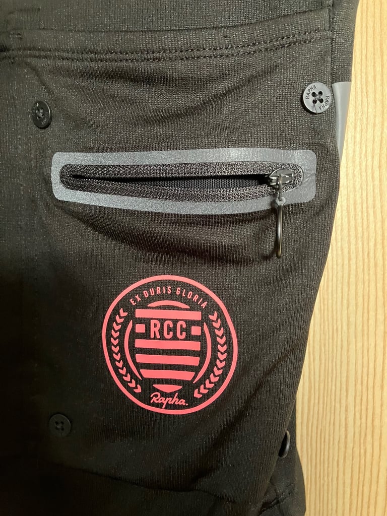 Rapha RCC Men's Classic Jersey - BLACK with Pink / Grey trim: Size L ...