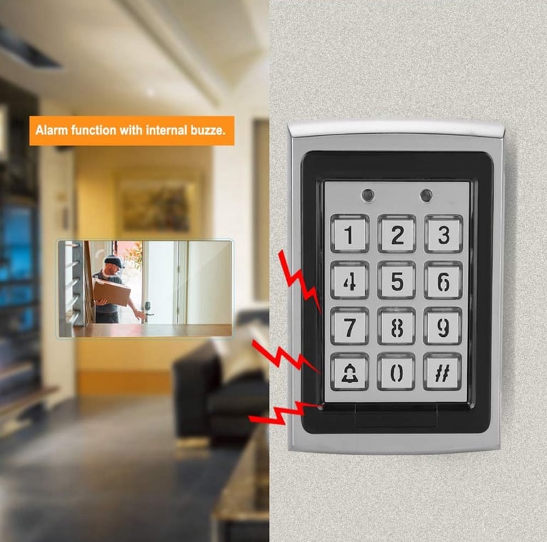 Metal Access Control Keypad, RFID 125KHz Standalone Door Access Control ...