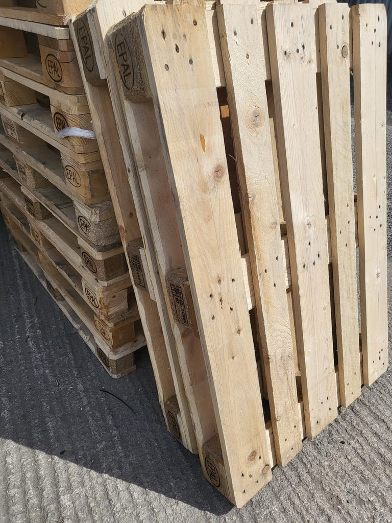 Wooden Pallets Euro 1200x800mm EPAL DIY Shipping GRADE A | in Burscough ...