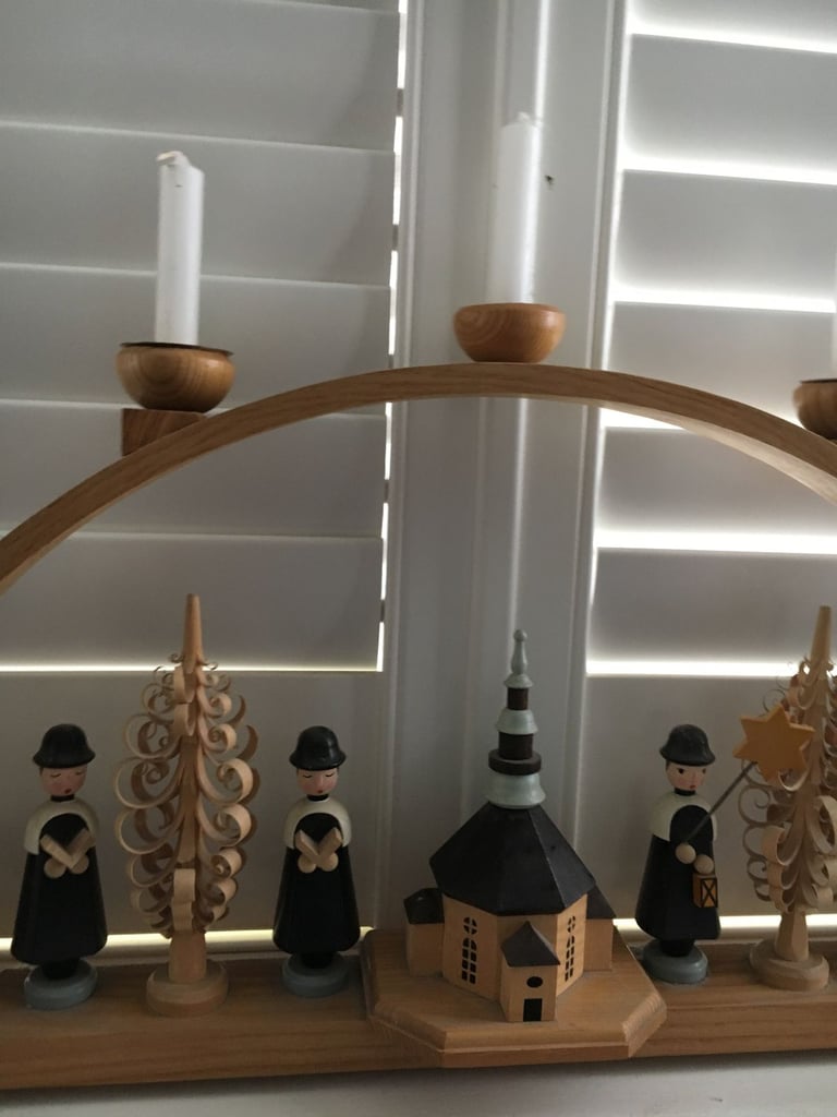 Hand-carved wooden Christmas candle window arch | in Richmond, London ...