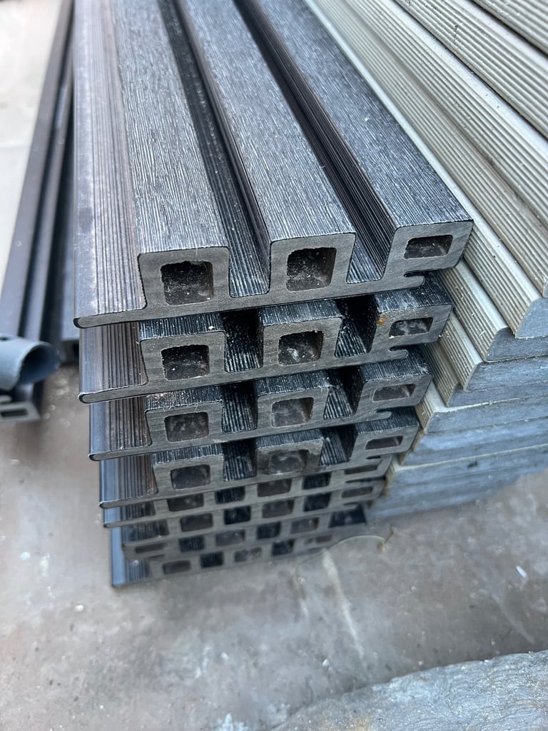 Half Price Ecoscape - Composite Slatted Cladding boards (Midnight)– 8 x ...