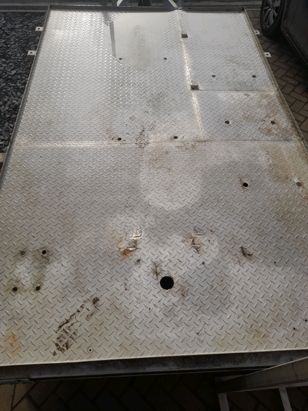 Stainless steel checker plate chequer diamond tread aluminium trailer ...